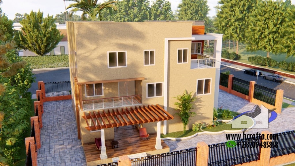 4 bedroom plans | house design in Ghana | hCrafta